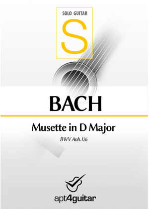 Musette In D Major, BWV Appendix 126 – Johann Sebastian Bach 楽譜 タブ譜あり ...