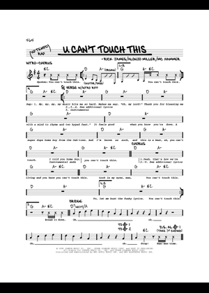 U cant touch this の公式楽譜を演奏する by MC Hammer ピアノ, ボーカル | MuseScore.com
