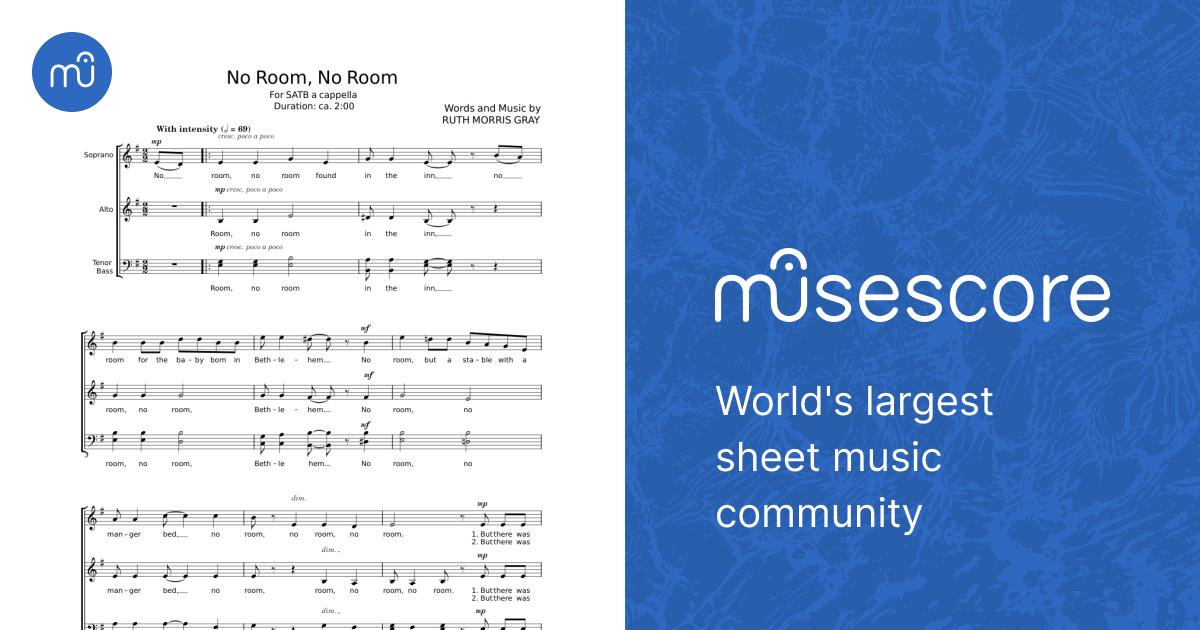 No Room, No Room - Ruth Morris Gray Sheet Music for Synthesizer (Mixed ...