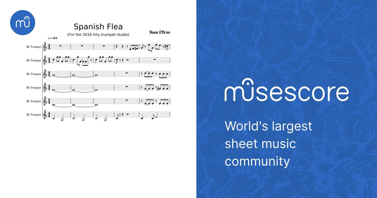 Spanish Flea Sheet Music for Trumpet in b-flat (Brass Ensemble ...